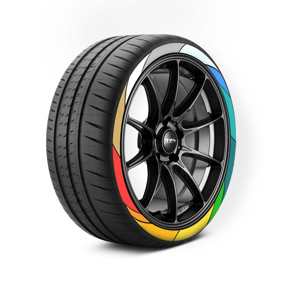 Custom Coloured Tyre Stickers – Tyre Wall Stickers