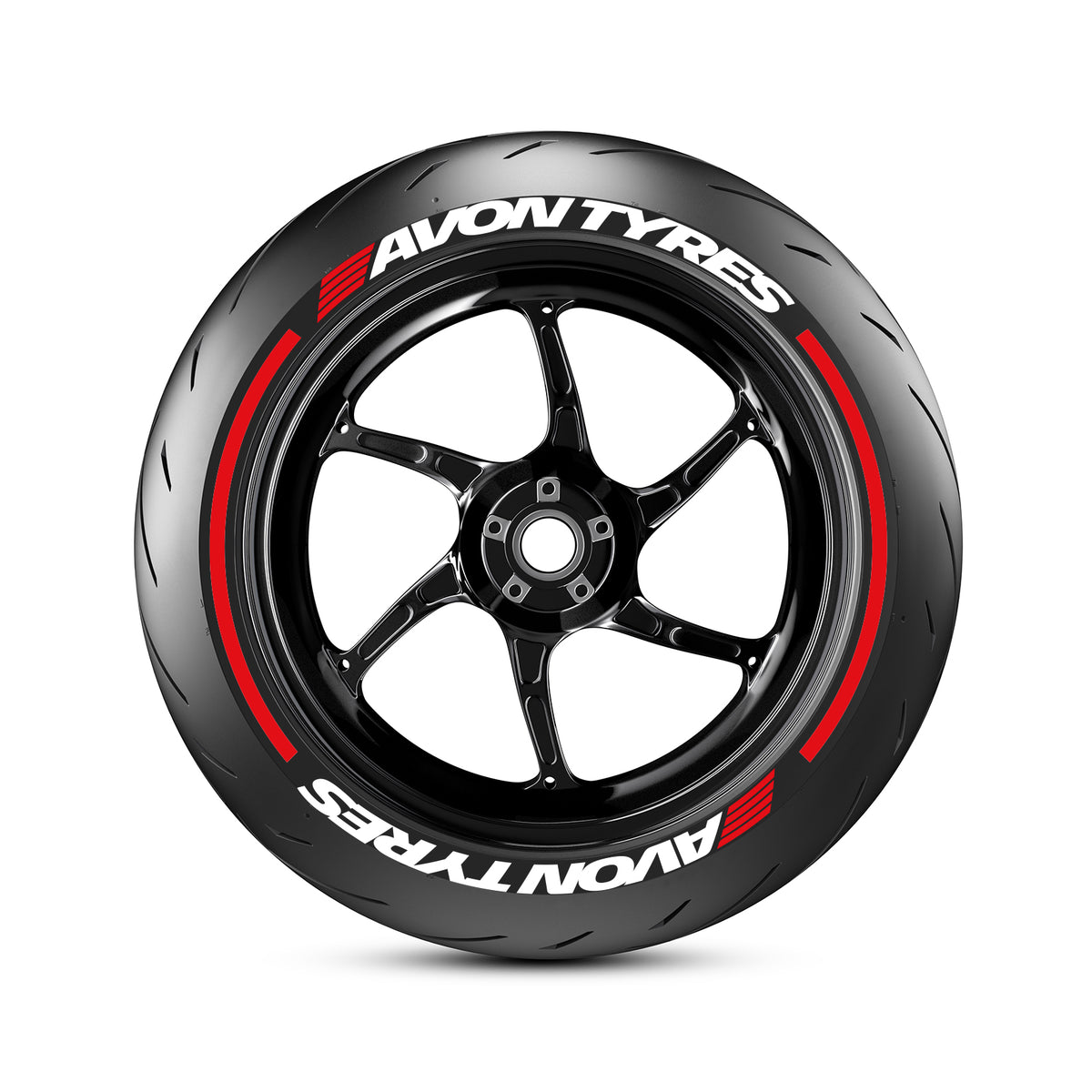 Avon Motorbike Tyre Stickers With Pinstripes Kit – Tyre Wall Stickers